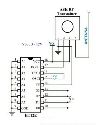 HT12D RF Decoder Chip - Micro Robotics